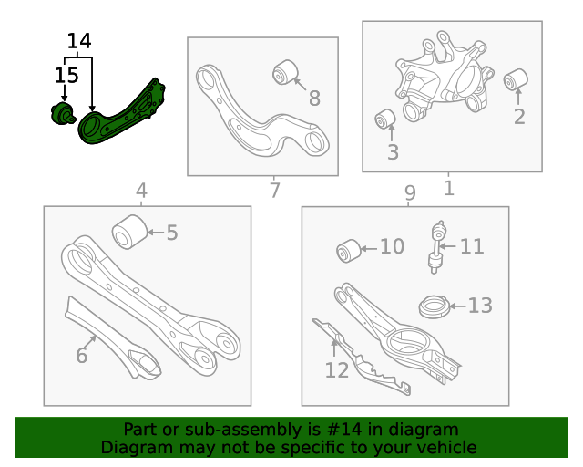 Hyundai - 55270-N9000-AS - Trailing Arm - 2022 Hyundai Tucson | OEM ...