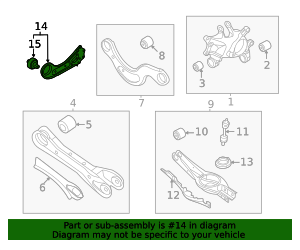 Hyundai - 55270-N9000-AS - Trailing Arm - 2022 Hyundai Tucson | OEM ...