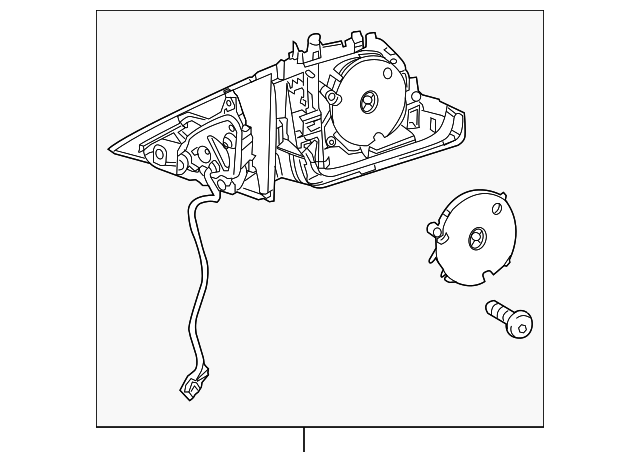 212-810-19-76 - Mirror Assembly - Left, Front Left 2010-2013 Mercedes ...