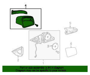 212-810-67-00-9963 - Mirror Cover 2010-2013 Mercedes-Benz | Mercedes ...