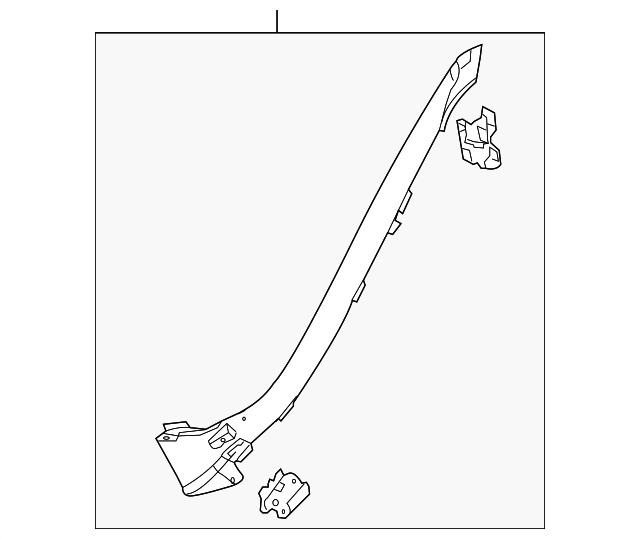 212-690-38-25-8S62 - Lower Quarter Trim 2014-2016 Mercedes-Benz ...