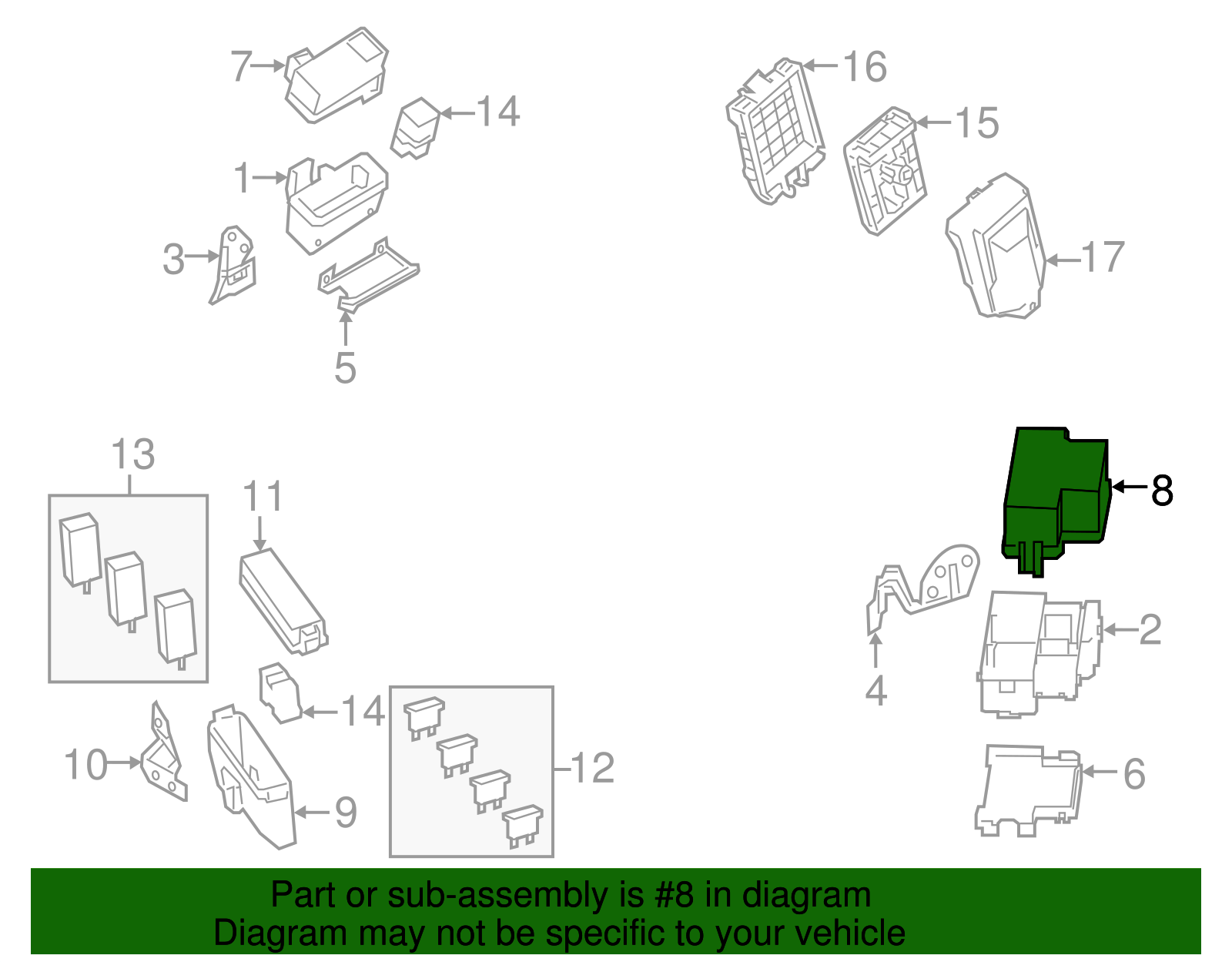 2016-2017 Infiniti QX50 Upper Cover 24382-5UB0A | Infiniti of Orland Park