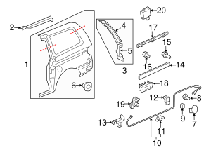 2003-2015 Honda Switch Assembly, Door (Daiichi) 35400-S6A-003 | OEM ...
