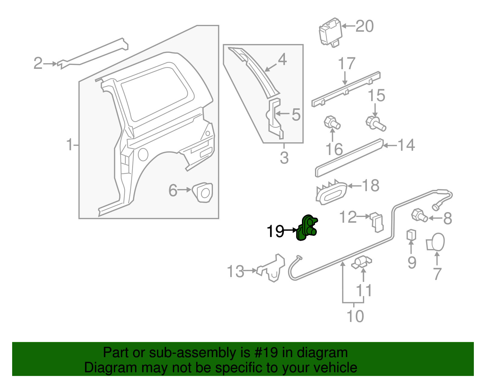 35400-S6A-003 - Switch Assembly Door (Daiichi) - 2005-2015 Honda ...