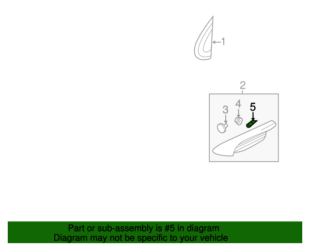 2018-2020 Buick Enclave Lower Molding Clip - Driver's Side (LH ...