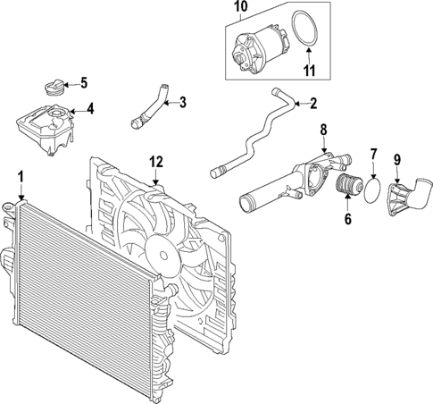 Radiator & Components for 2016 Porsche Cayenne ...