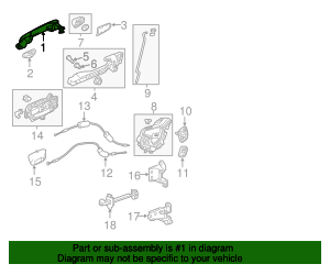72141-TR0-A11YQ - Handle, Outside 2015-2016 Honda CR-V | Honda Parts Online