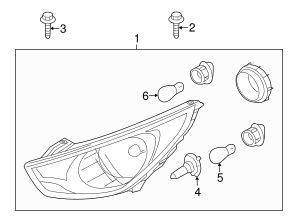 92102-2S050 - Headlamp Assembly - 2010-2013 Hyundai Tucson | World OEM ...