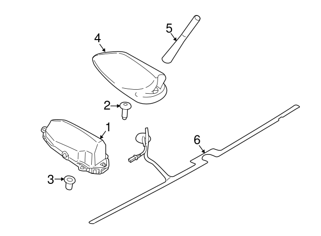 65202622702 - 2014-2020 BMW Antenna Base (65-20-2-622-702) | BMW of ...