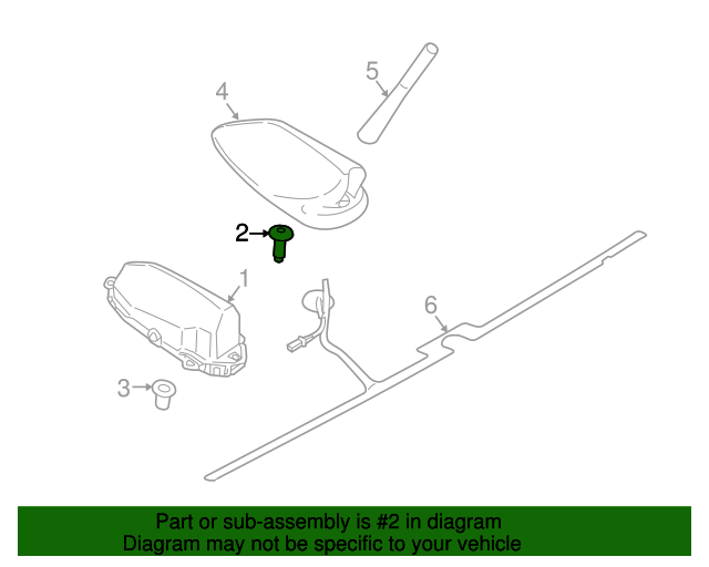 Genuine BMW 07-14-6-972-074 | Antenna Screw | FREE Shipping on Most ...