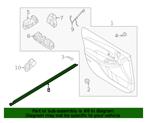 82230-L2000 - Belt Weather-Strip 2025 Kia K5 | Kia.Parts Store