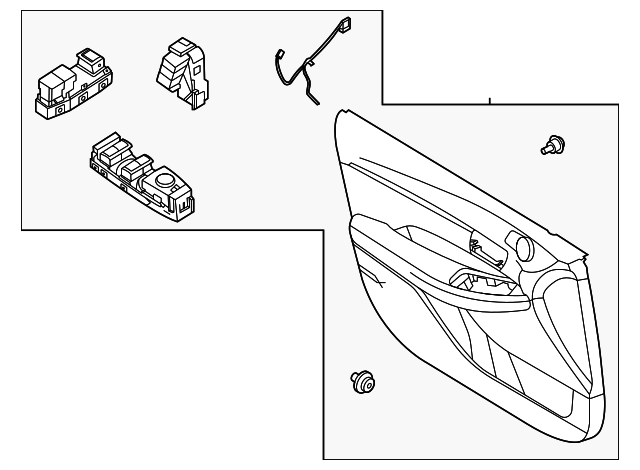 82308-L3000DM4 - Door Trim Panel 2021-2023 Kia K5 | Kia.Parts Store