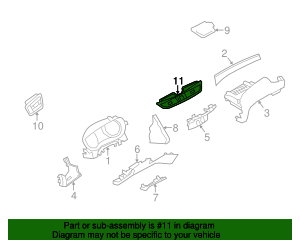 2018-2020 Nissan Rogue Vent Grille 68750-5HK0A | Nissan Parts Store