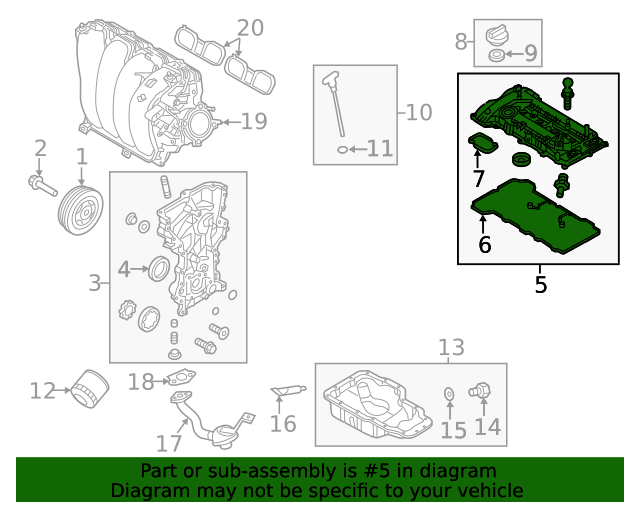 22410-2E700 - Valve Cover 2017-2023 Kia | Kia.Parts Store