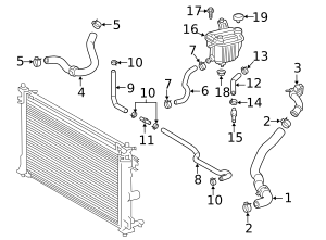 16281-24010 - Engine Coolant Bypass Hose - 2019 Toyota Corolla | Sparks ...