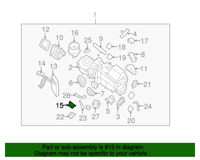 2008-2010 Infiniti QX56 Heater Core Lower Bracket 27175-7S010 ...