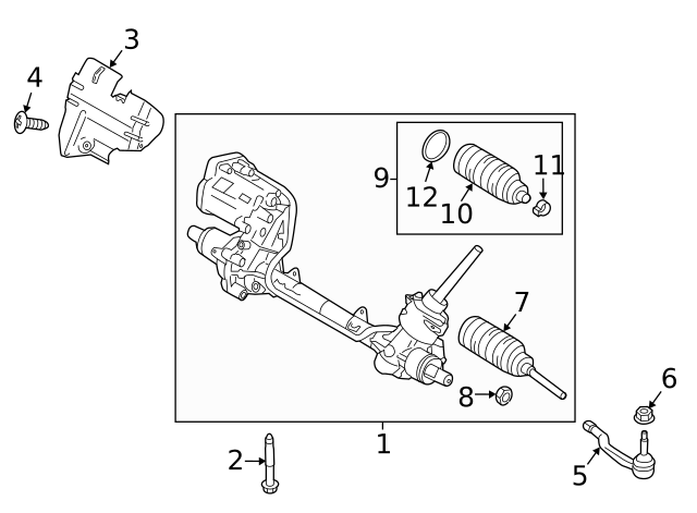 2019-2023 Ford Steering Gear M2GZ-3504-G | Blue Springs Ford Parts