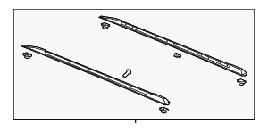 84601095 - Driver Side Luggage Carrier Rail 2015-2020 Cadillac Escalade ...