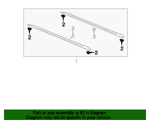 2015-2020 GM Side Rail Retainer 23468682 | TascaParts.com