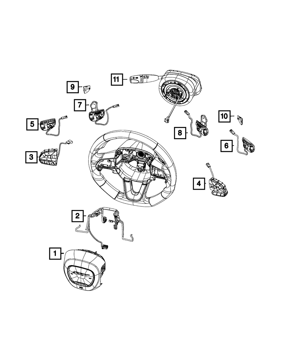 2014-2025 Dodge Steering Wheel Wiring 68240476AA | Mopar eStore