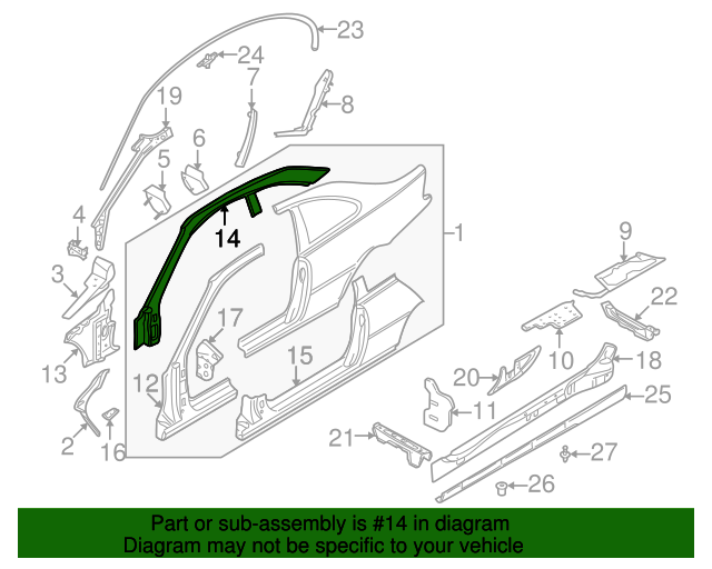 Genuine BMW 41-21-8-243-104 | Roof Rail | FREE Shipping on Most Orders ...