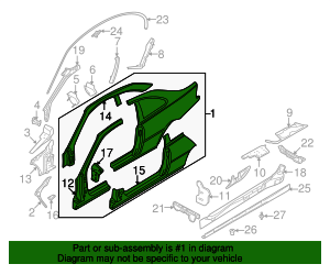 Genuine Uniside Assembly for 2000-2006 BMW | OEM Part# 41-21-7-111-425 ...