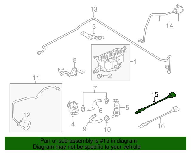 06E-906-265-AJ - Oxygen Sensor 2008-2017 Audi | AutoNationParts.com