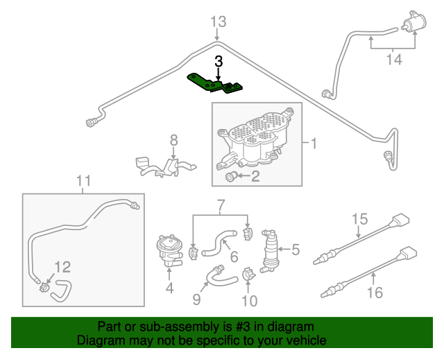 8R0-201-827-A - Vapor Canister Bracket 2009-2017 Audi | Audi OEM Parts