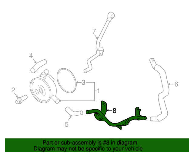 2016-2021 Nissan Maxima Cooler Pipe 14053-4RA0A | OEM Parts Online