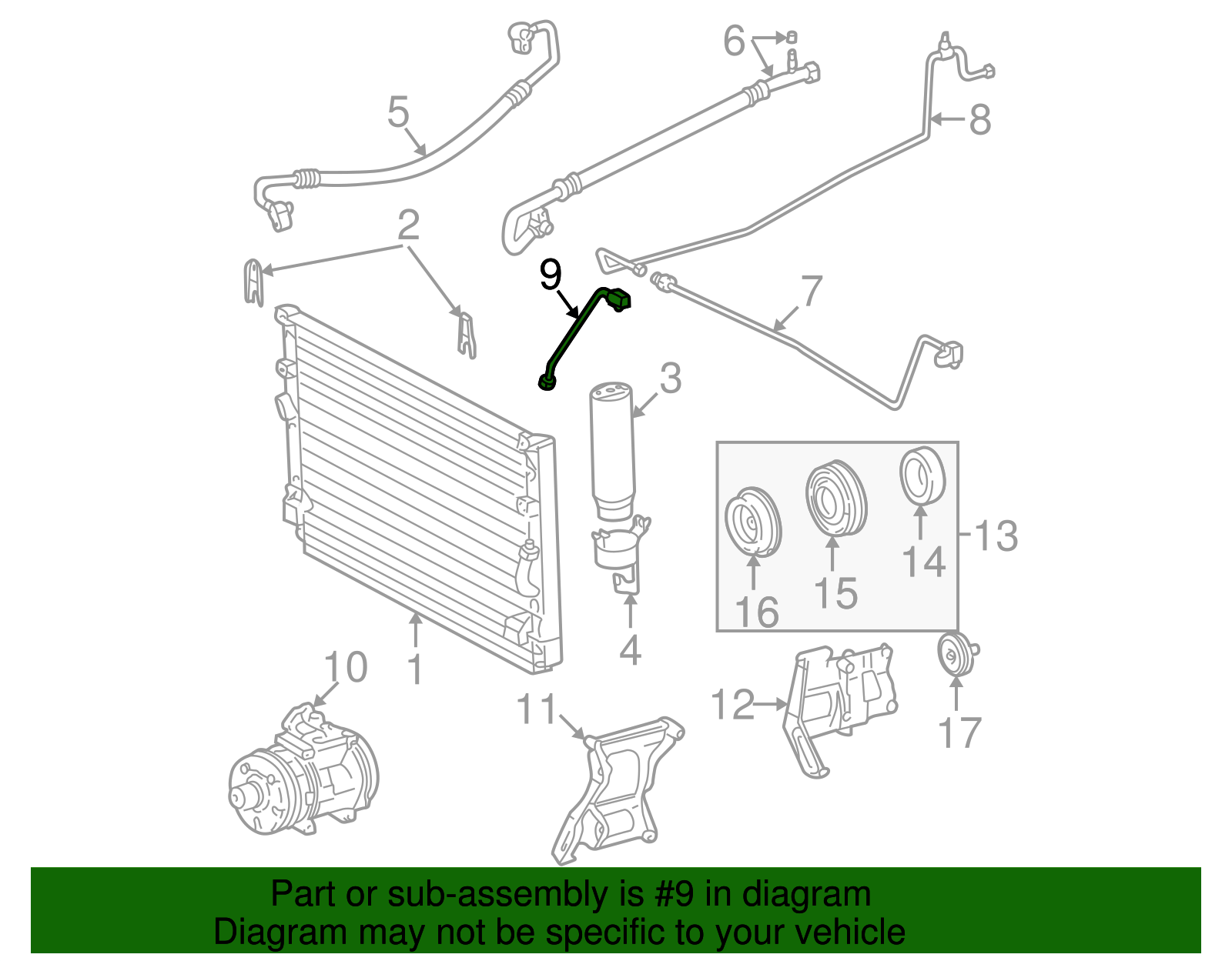 1997 Toyota Tacoma Air Conditioner & AC 88840-35090 | Toyota Parts Center