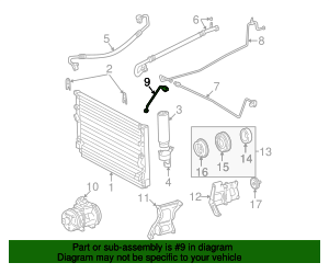Toyota OEM Pipe, Cooler Refrigerant Liquid, A Part# 88716-04103 | OEM ...