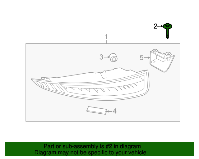 2012-2019 Porsche 911 Tail Lamp Assembly Screw 999-073-551-01 | Sunset ...