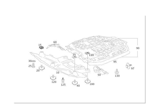 164-524-14-30 - Trim 2003-2011 Mercedes-Benz | MB Parts Express