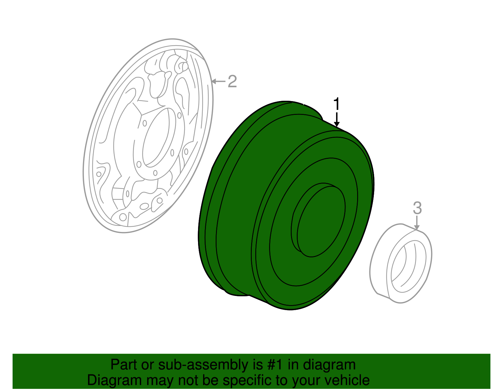 BRDC-4 - Motorcraft™ Brake Drum - 1987-2004 Ford | Eastgate Ford Parts