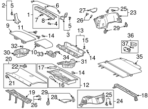58409-0E010-A0 - Trim Board - 2004-2009 Lexus | MyLexusParts