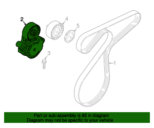 11288479475 - 2016-2019 BMW Serpentine Tensioner (11-28-8-479-475 ...