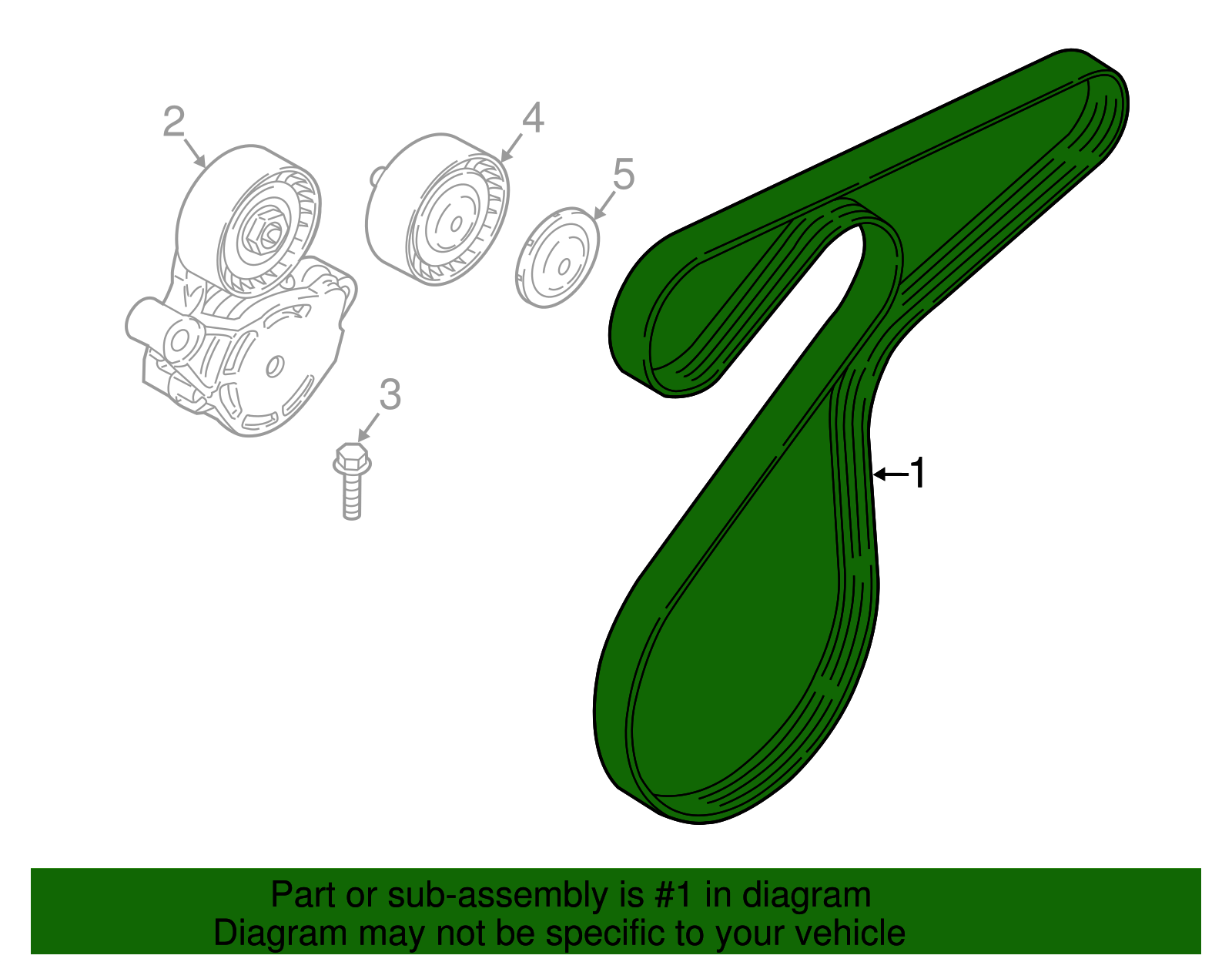 11-28-8-573-253 - Ribbed v-belt 2015-2019 BMW | AutoNation Parts