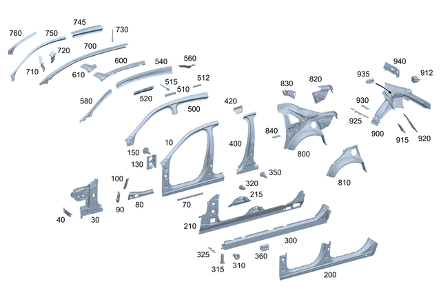 223-680-32-06 - Bracing 2021-2025 Mercedes-Benz | Mercedes-Benz USA Parts