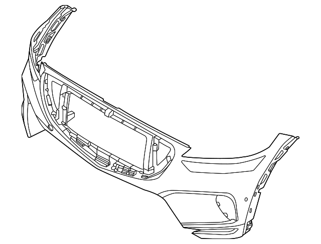 2022-2023 Genesis GV70 Cover Front Bumper 86510-AR000-AS | QuirkParts
