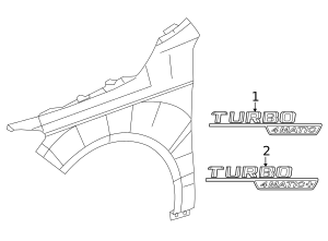 247-817-50-00 - Fender Emblem 2020-2023 Mercedes-Benz | AutoNationParts.com