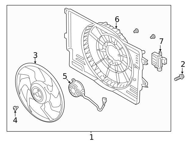 25380-F3300 - Fan Assembly 2020-2024 Kia Forte | Kia.Parts Store