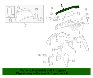 23334721 GM Upper Extension | GM Parts Store