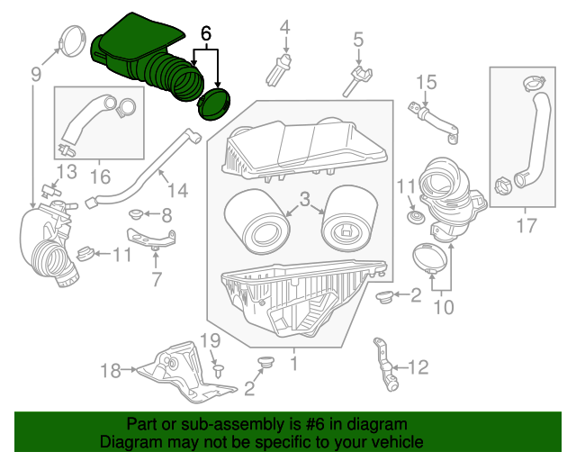 2017-2018 Cadillac ATS F Duct 23361173 | GMPartsDirect.com