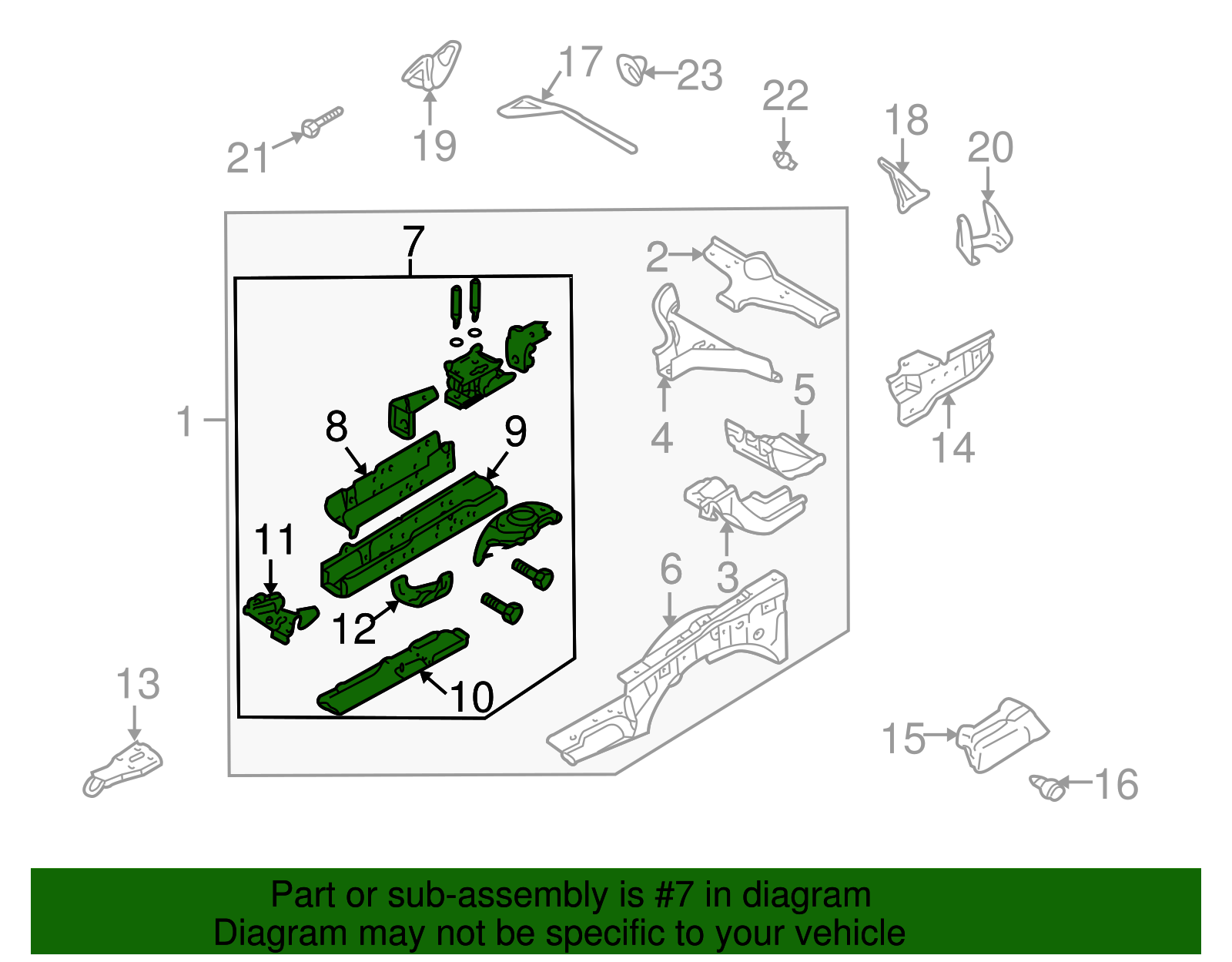 N066-53-31X - High-Quality Frame Assembly for 1999-2005 Mazda Miata ...