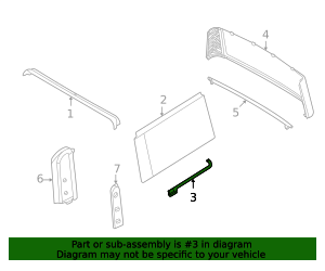 Ford M2DZ-78501C06-A - Lower Seal - 2021 Ford Bronco | OEM Ford Parts ...