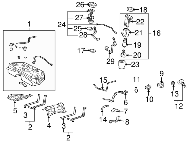 77144-04010 - Fuel Tank Lock Ring 2006-2021 Lexus | AutoNationParts.com