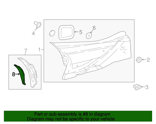 2017-2023 Mazda CX-5 Tail Light Assembly Cap - Passenger Side (RH) KB8A ...