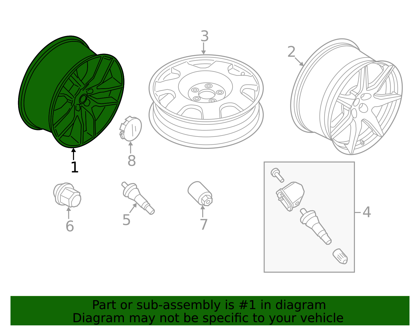 2018-2023 Ford Mustang | Wheel | JR3Z-1007-C | Walls' Ford Parts