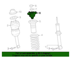 48680-50110 - Upper Support - 2001-2006 Lexus LS430 | My L Parts