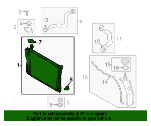 2015-2020 Hyundai Radiator Assembly 25310-B1250 | QuirkParts